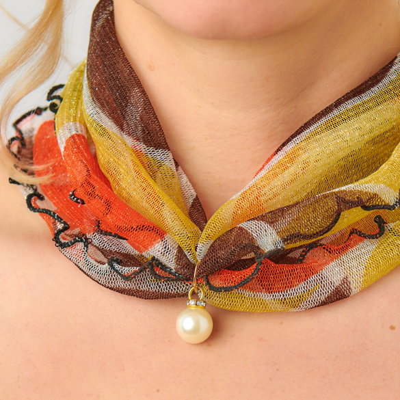 Halstuch mit Perle | 3PAGEN