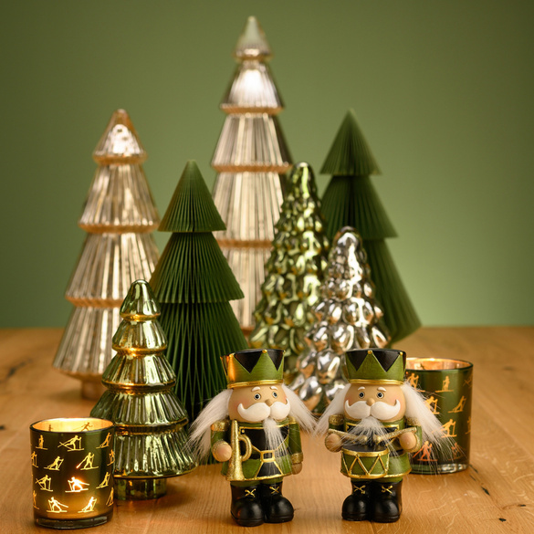 LED-Tanne aus Glas 54 cm hoch | 3PAGEN