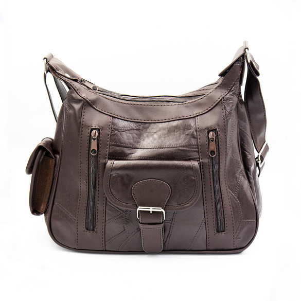 Ledertasche "Patchwork" braun | 3PAGEN