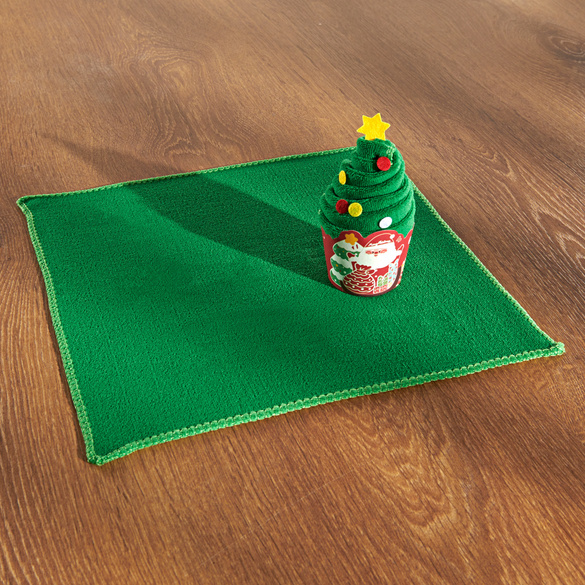 Magisches Handtuch - Mikrofasertuch als Tannenbaum Geschenkidee | 3PAGEN