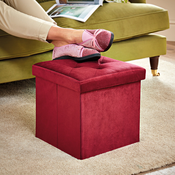 Sitzhocker mit Stauraum bordeaux Eldo | 3PAGEN