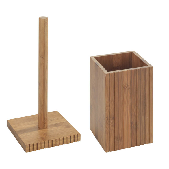 WENKO Utensilienhalter und Küchenrollenhalter Mod. Mera, 2-teiliges Set ...