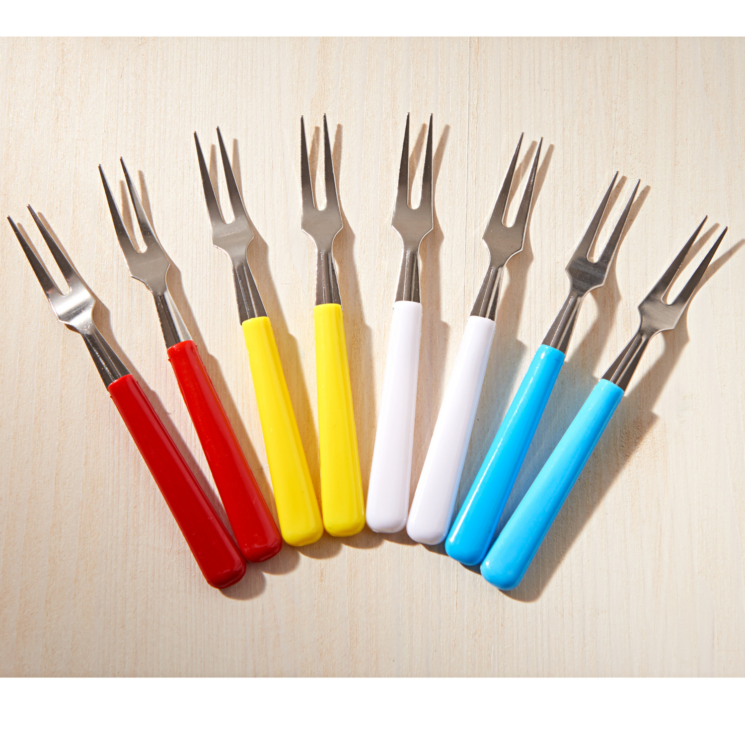 Cocktail-Gabeln bunt, 8er-Set | 3PAGEN