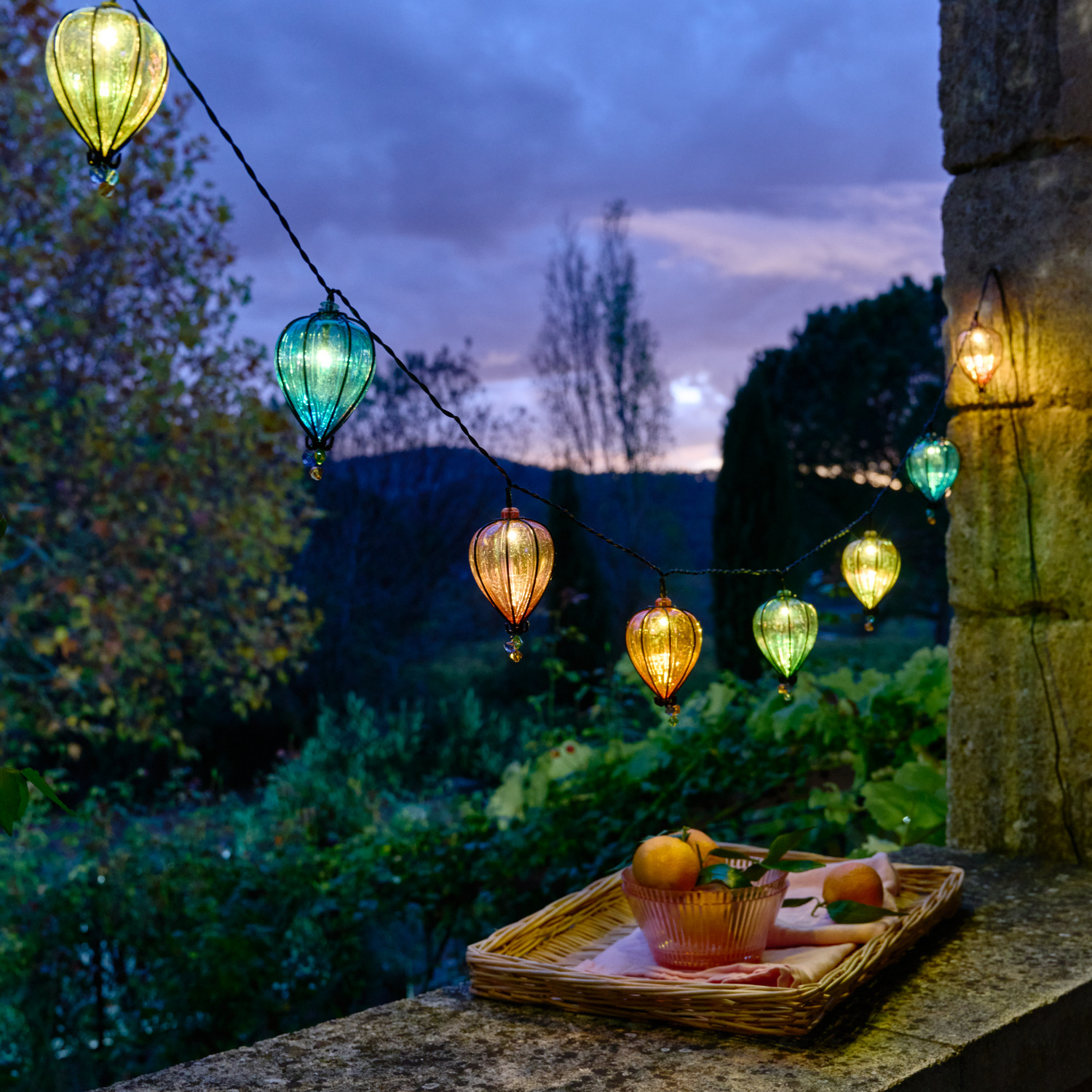 Stilvolle Solarlichterkette Balkon Tchibo Bild
