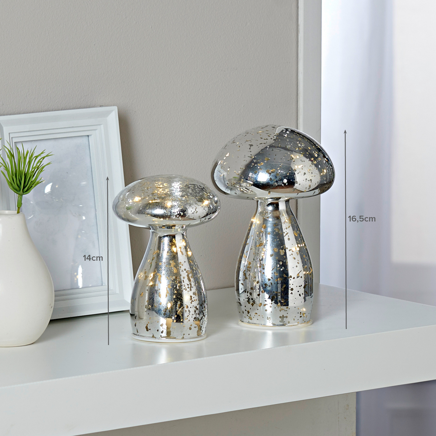 LED Glas Pilz 16,5 cm | 3PAGEN